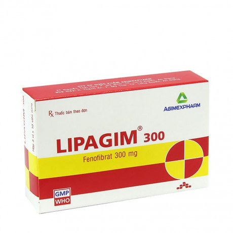 Viên nang Lipagim 300mg Agimexpharm điều trị tăng cholesterol máu, giảm ...