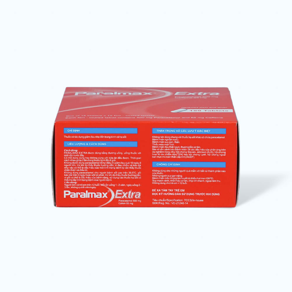 Paralmax Extra (Hộp 15 vỉ x 12 viên)