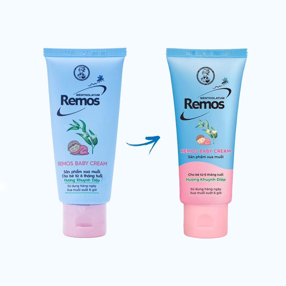 Kem chống muỗi hương khuynh diệp Remos Baby Cream (70g)