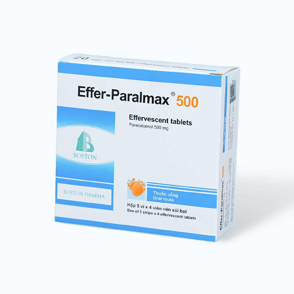Effer-Paralmax 500 (Hộp 5 vỉ x 4 viên)