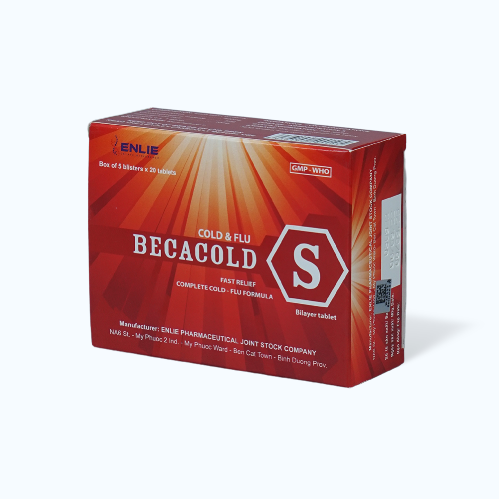 Becacold-S (Hộp 5 vỉ x 20 viên)