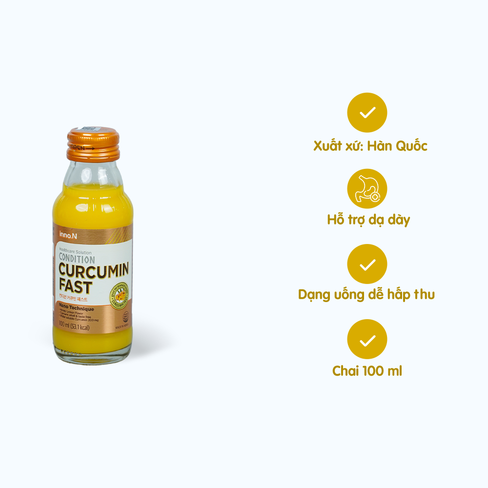 Nước uống tinh nghệ Inno.N Condition Curcumin Fast (100ml)