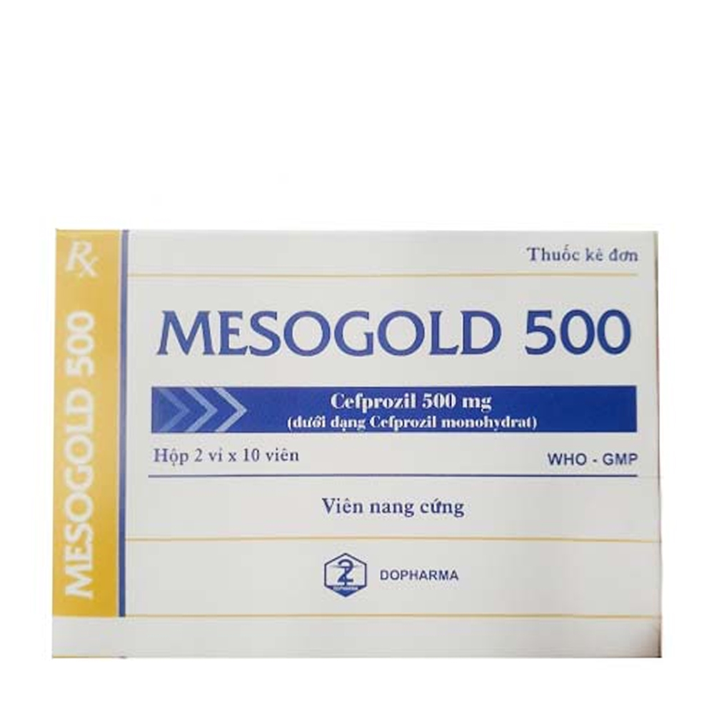 Mesogold 500 (Hộp 2 vỉ x 10 viên)