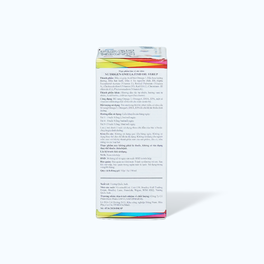 Thực phẩm bảo vệ sức khỏe Nutrigen Omega Fish Oil Syrup