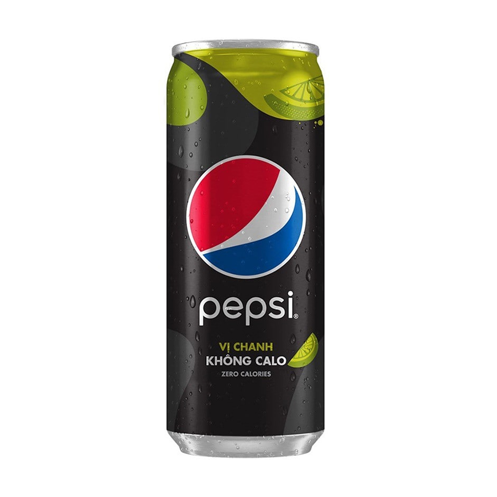 Nước giải khát vị chanh không calorie Pepsi (Lon 330ml)