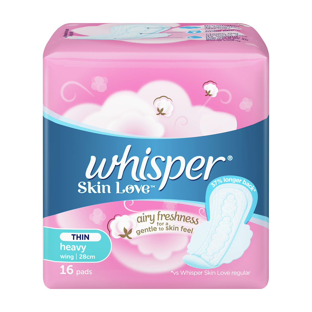 Băng vệ sinh ngày nhiều Whisper 28cm (Gói 16 miếng)