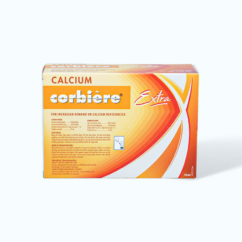 Calcium Corbiere Extra (Hộp 30 ống x 10ml)