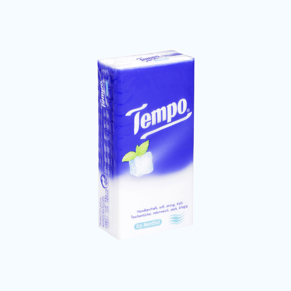 Khăn giấy bỏ túi không mùi Tempo Regular (Lốc 10 gói)