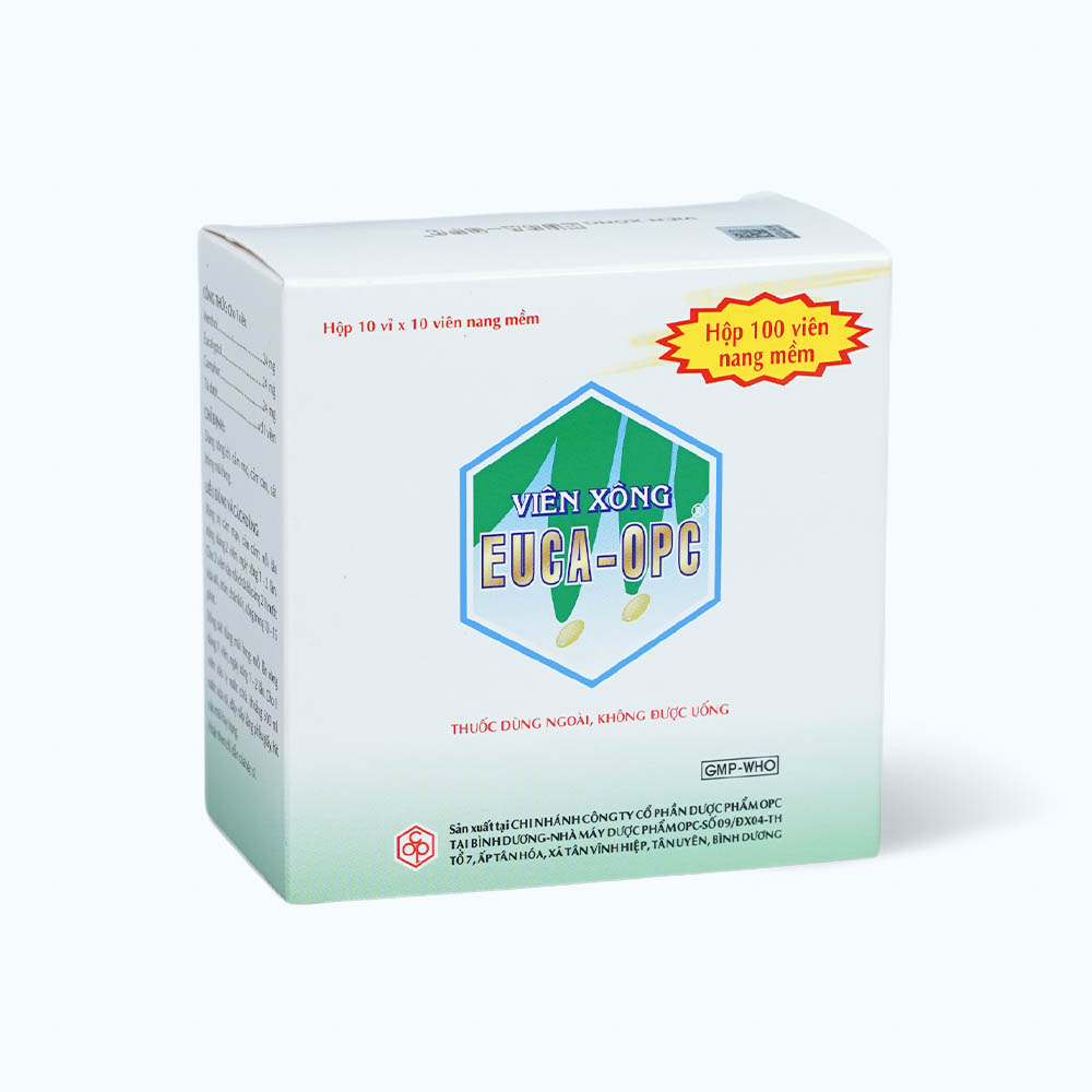Viên xông Euca OPC (10 vỉ x 10 viên)