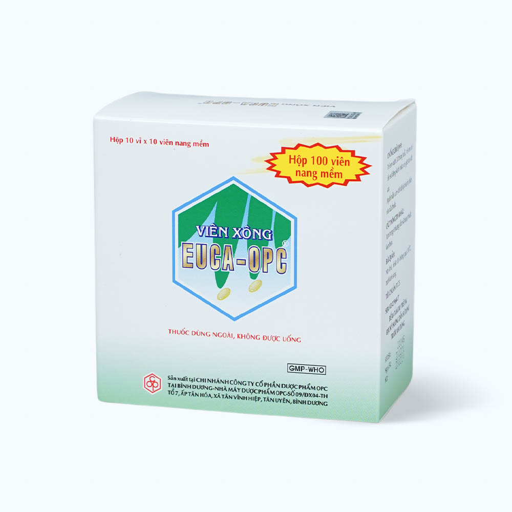 Viên xông Euca OPC (10 vỉ x 10 viên)