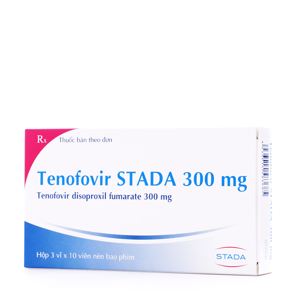 Tenofovir STADA 300mg (Hộp 3 vỉ x 10 viên)