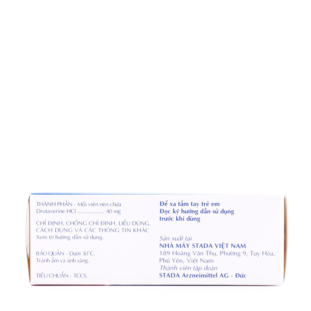 DrotaVerine STADA 40mg (Hộp 5 vỉ x 10 viên)