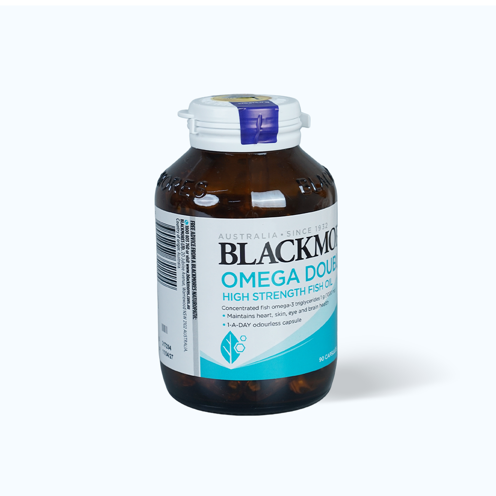 Viên uống Blackmores Omega Double High Strength Fish Oil bổ sung dầu cá ...