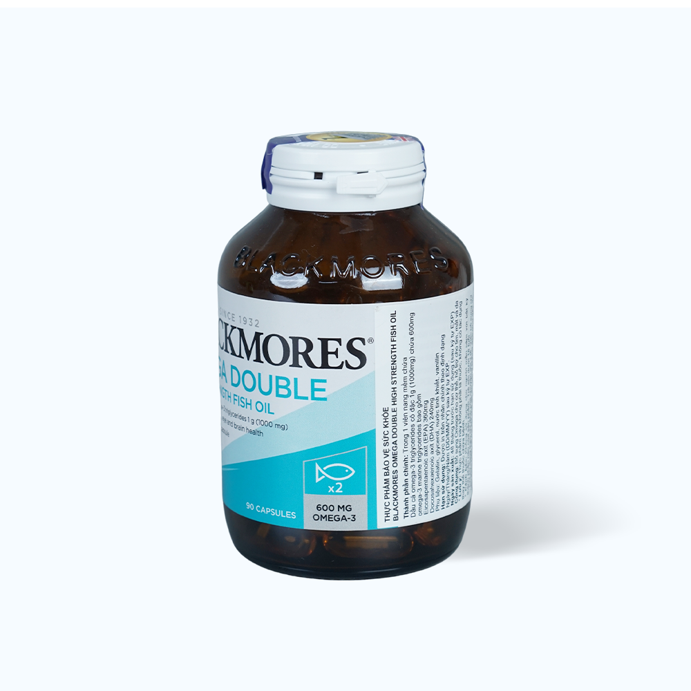 Viên uống Blackmores Omega Double High Strength Fish Oil bổ sung dầu cá ...