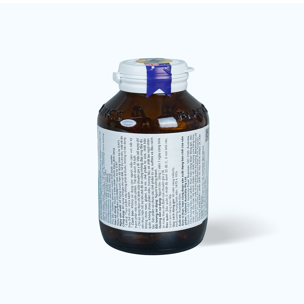 Viên uống Blackmores Omega Double High Strength Fish Oil bổ sung dầu cá ...