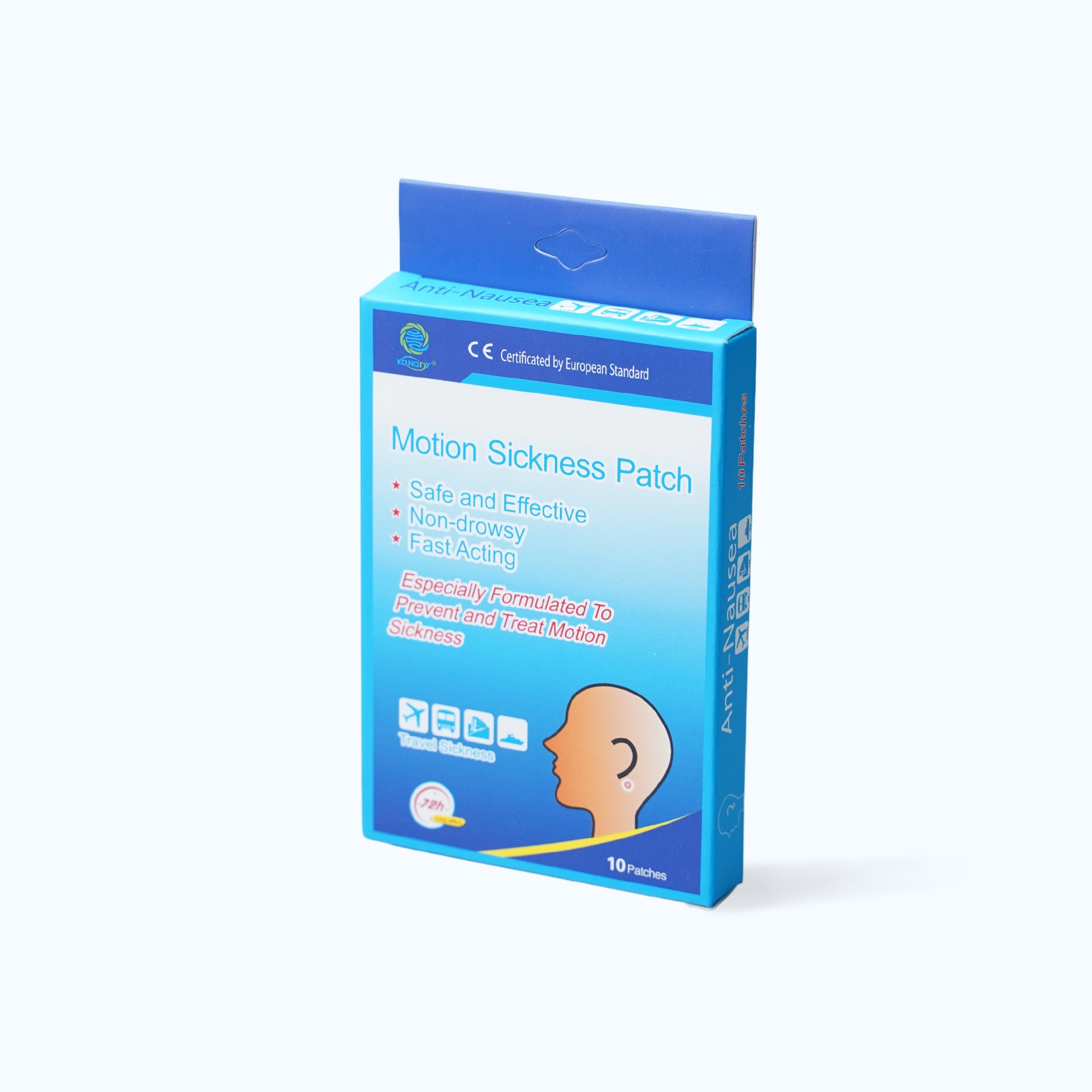 Miếng dán chống say tàu xe Motion Sickness Patch (10 gói/hộp)