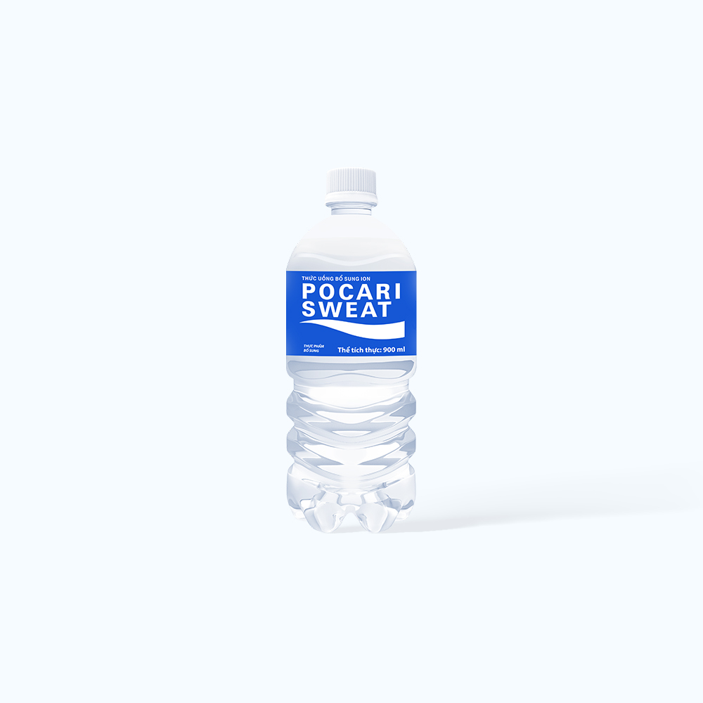Nước uống bổ sung ion Pocari Sweat giúp bù nước và điện giải nhanh chóng, đầy đủ hơn (Chai 900ml)