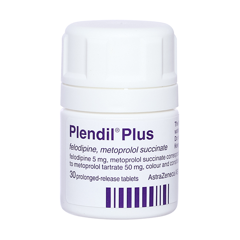 Viên giải phóng có kiểm soát Plendil Plus 5mg/47.5mg điều trị tăng ...