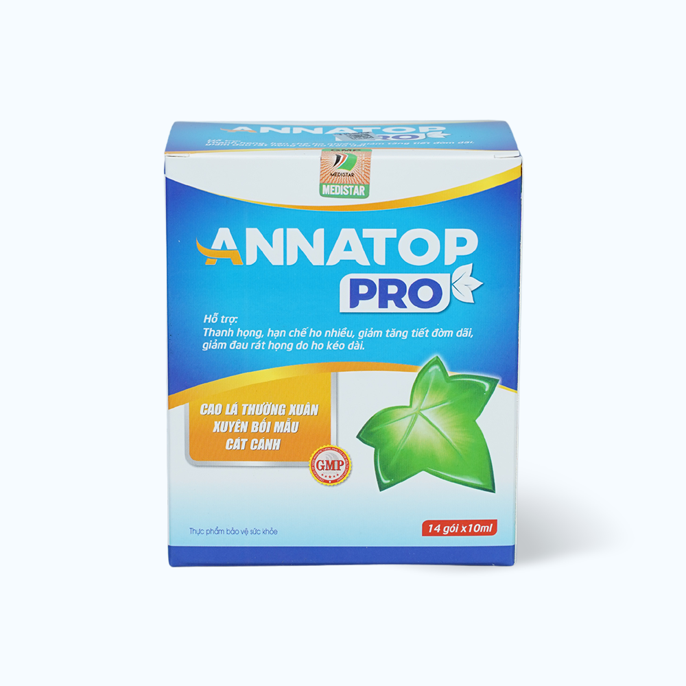 Siro ho Annatop Pro (Hộp 14 gói x 10ml)