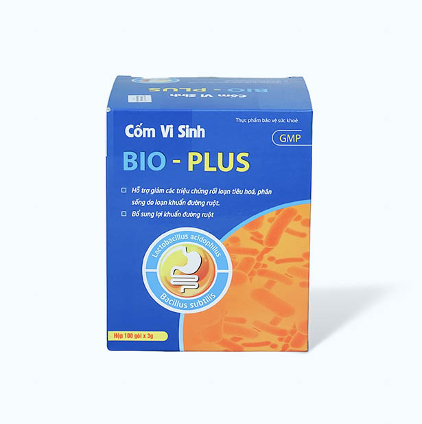 Men vi sinh hỗ trợ đường ruột cho trẻ em Bio Plus (Hộp 100 gói)