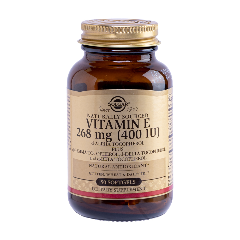Viên uống Solgar Vitamin E 268mg (400IU) hỗ trợ chống lão hóa (Chai 50 ...