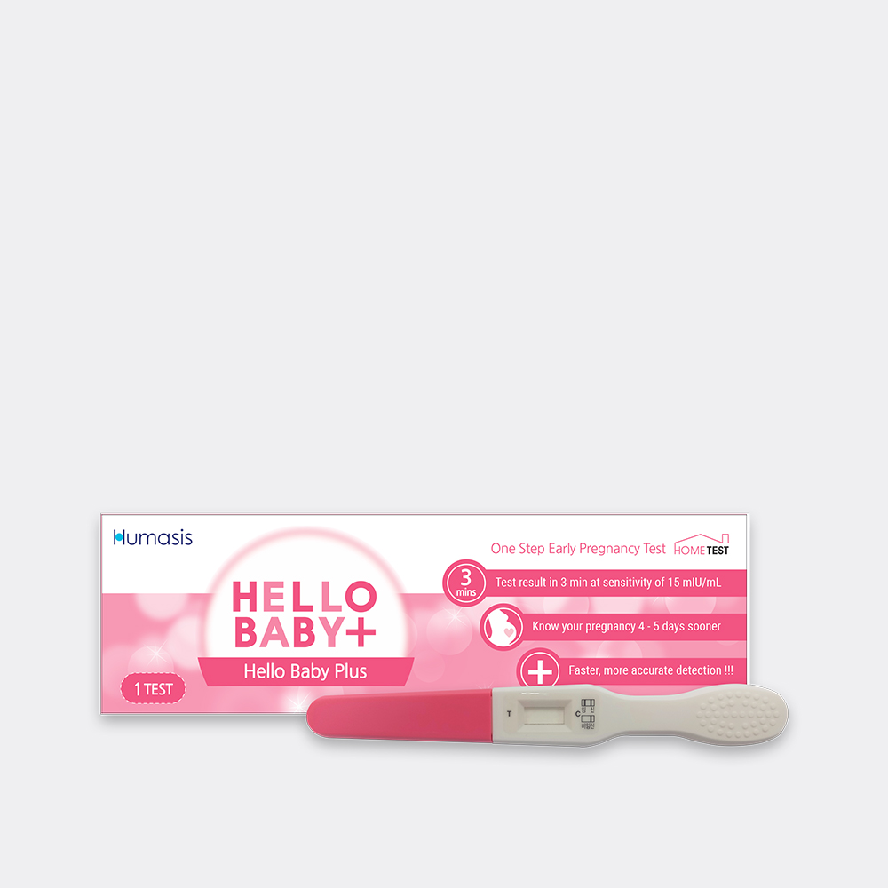 Bút thử thai phát hiện thai sớm Humasis Hello Baby (Hộp 1 bút)