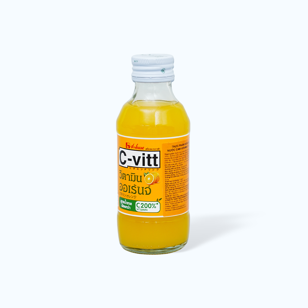 Nước cam bổ sung vitamin C Cvitt (Chai 140ml)