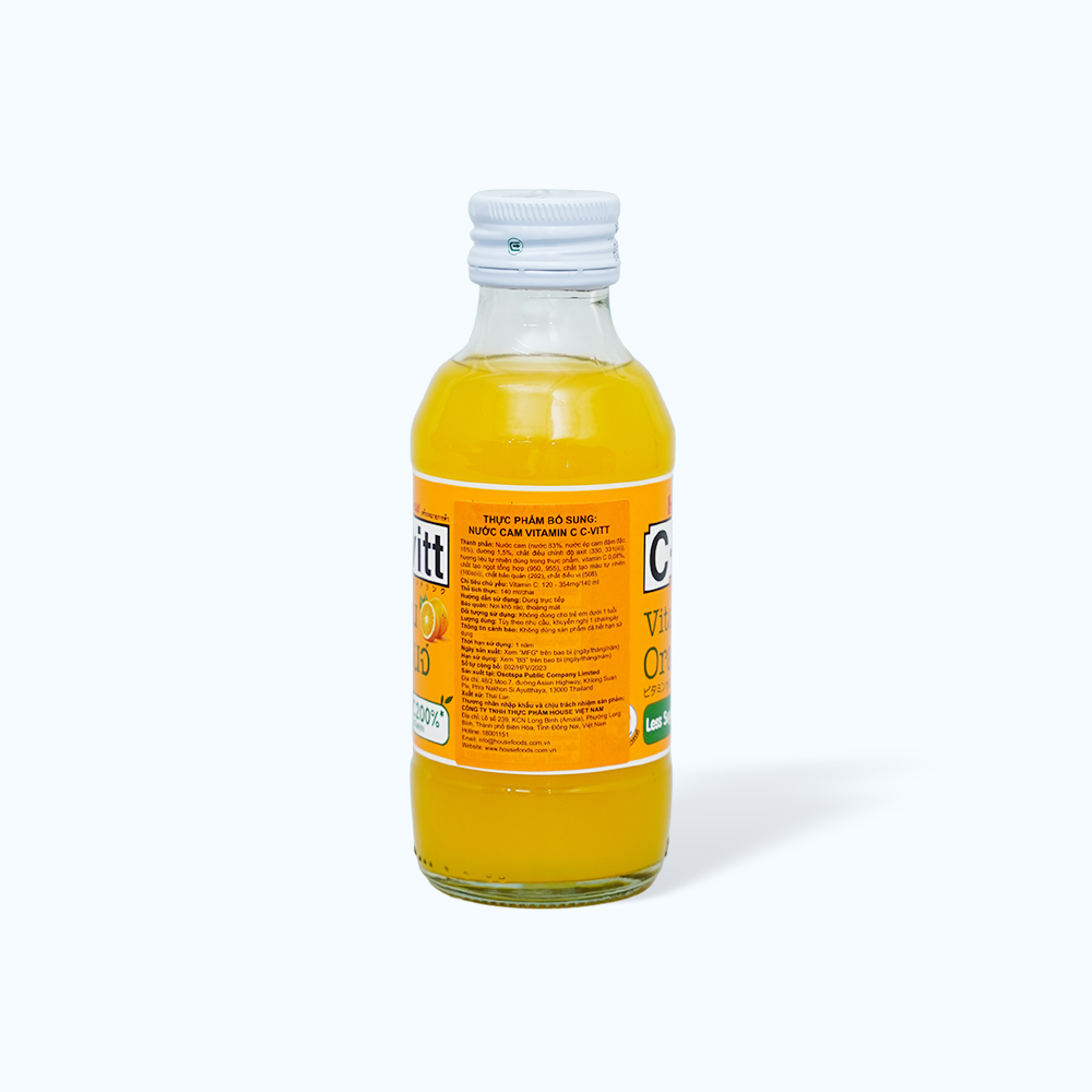 Nước cam bổ sung vitamin C Cvitt (Chai 140ml)