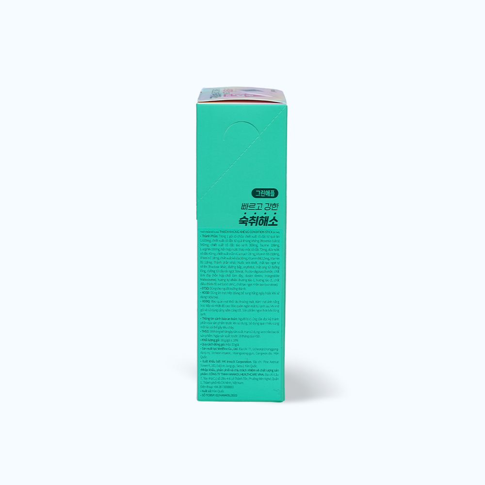 Thực Phẩm Bổ Sung Thạch Khúng Khéng Condition Stick Vị Táo (Hộp 10 gói)