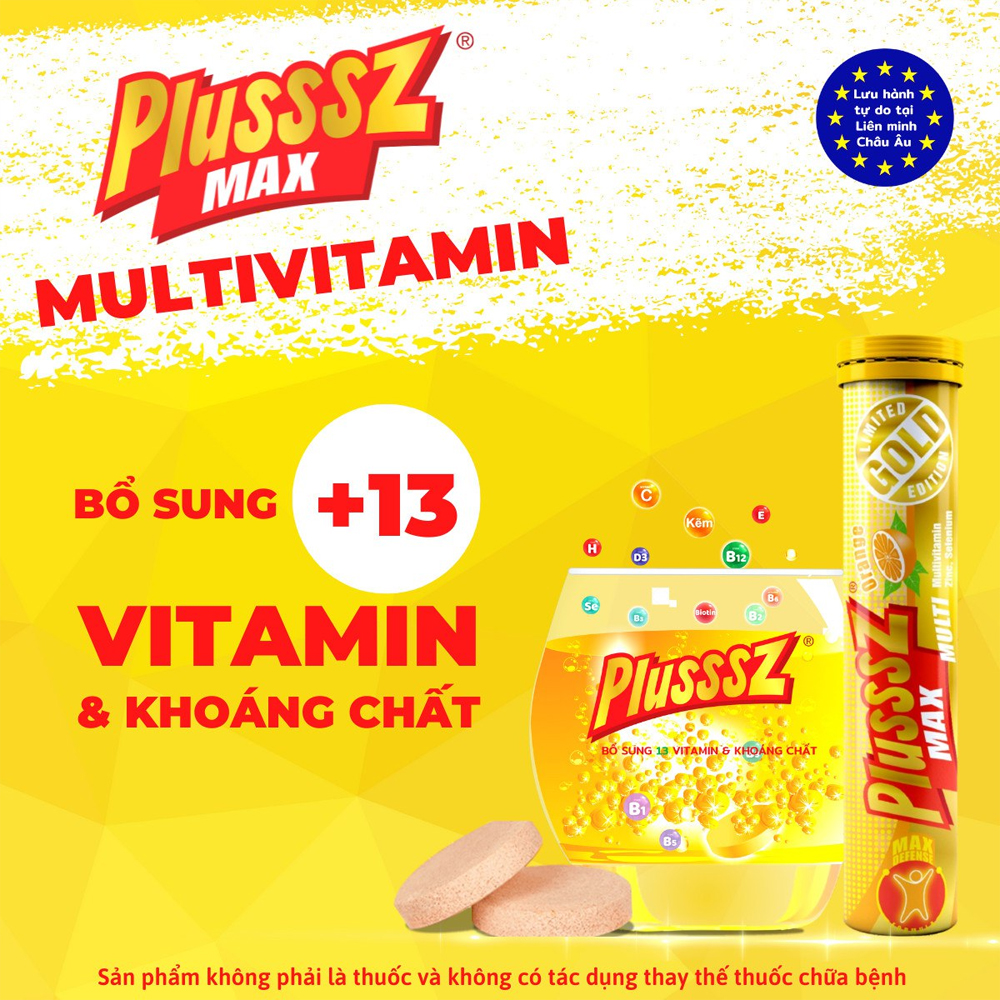 Thực phẩm bảo vệ sức khỏe bổ sung khoáng chất Plusssz Max MultiVitamin ...