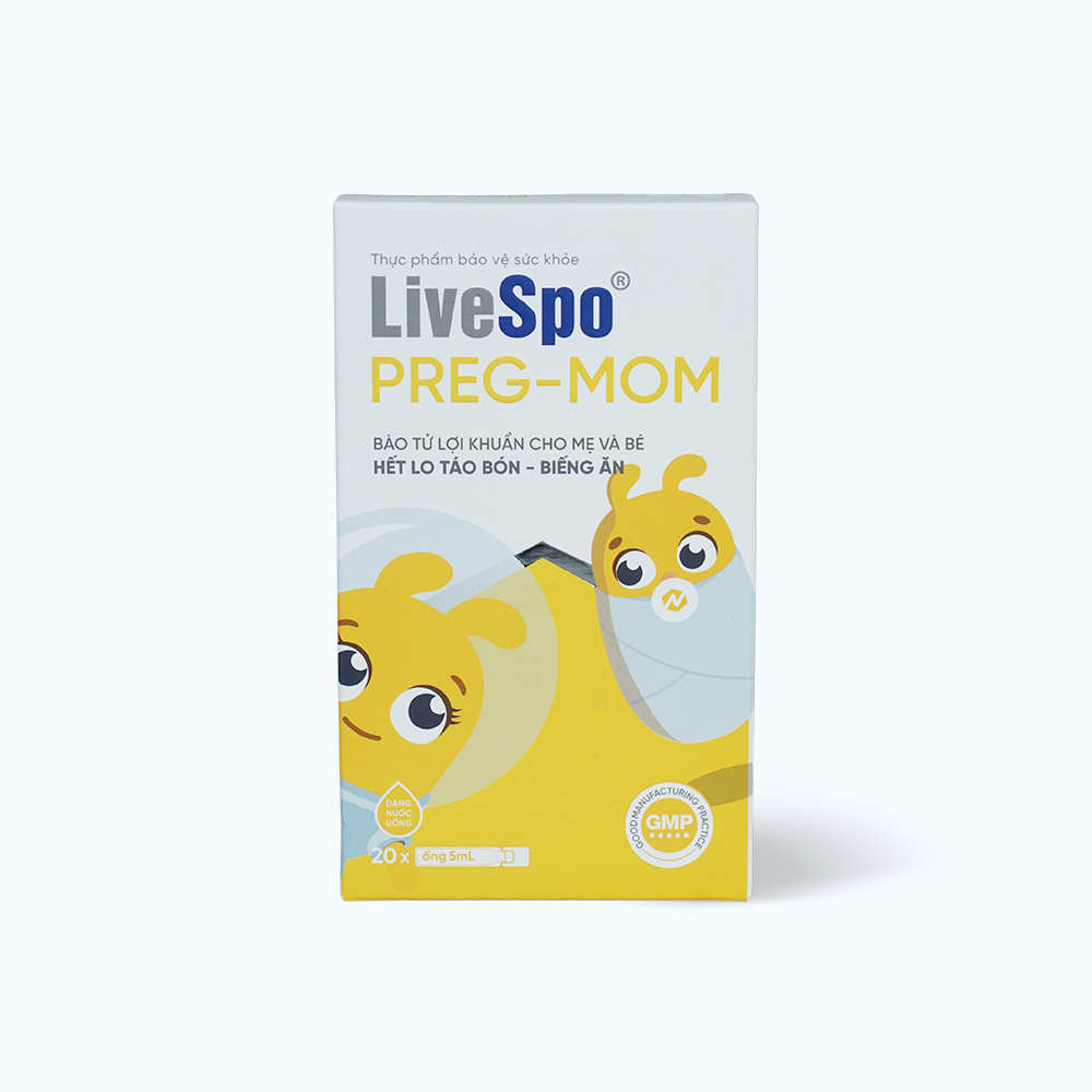Dung dịch LIVESPO Preg - Mom bổ sung men vi sinh hỗ trợ giảm táo bón và ...