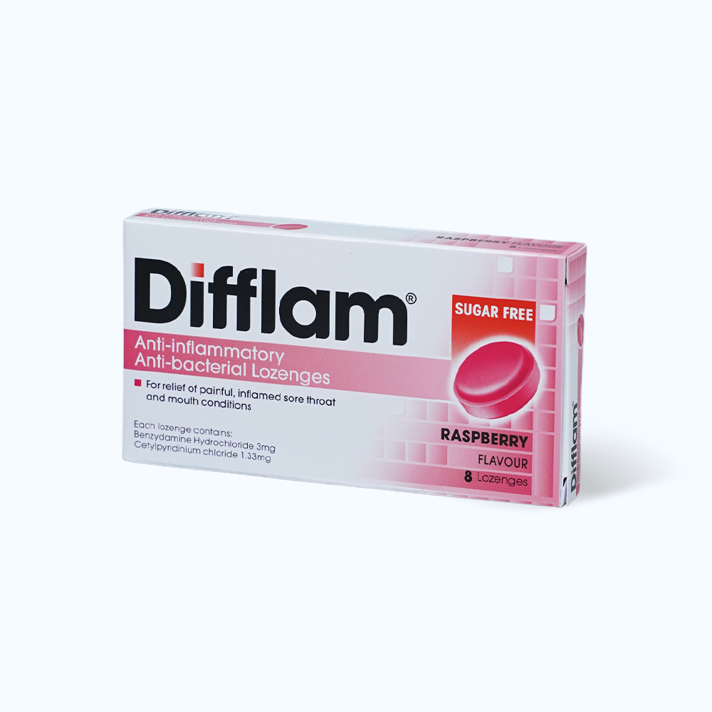 Difflam Lozenges (Raspberry)