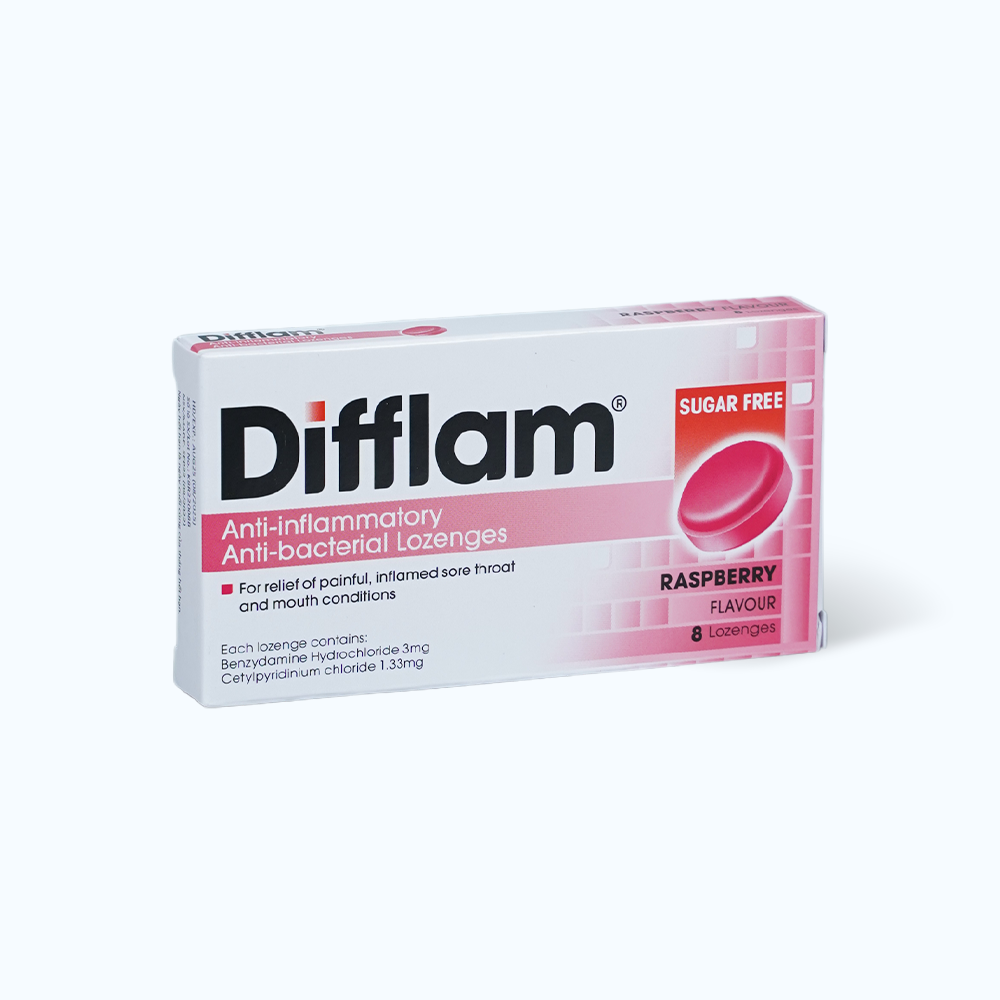 Difflam Lozenges (Raspberry)