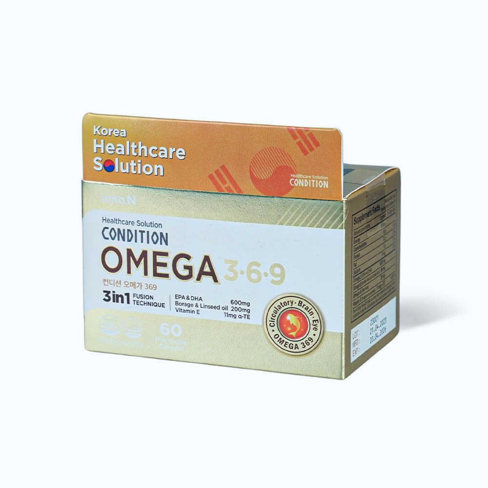 Bổ sung Omega 3 INNO.N Condition Omega 369 (6 vỉ x 10 viên)