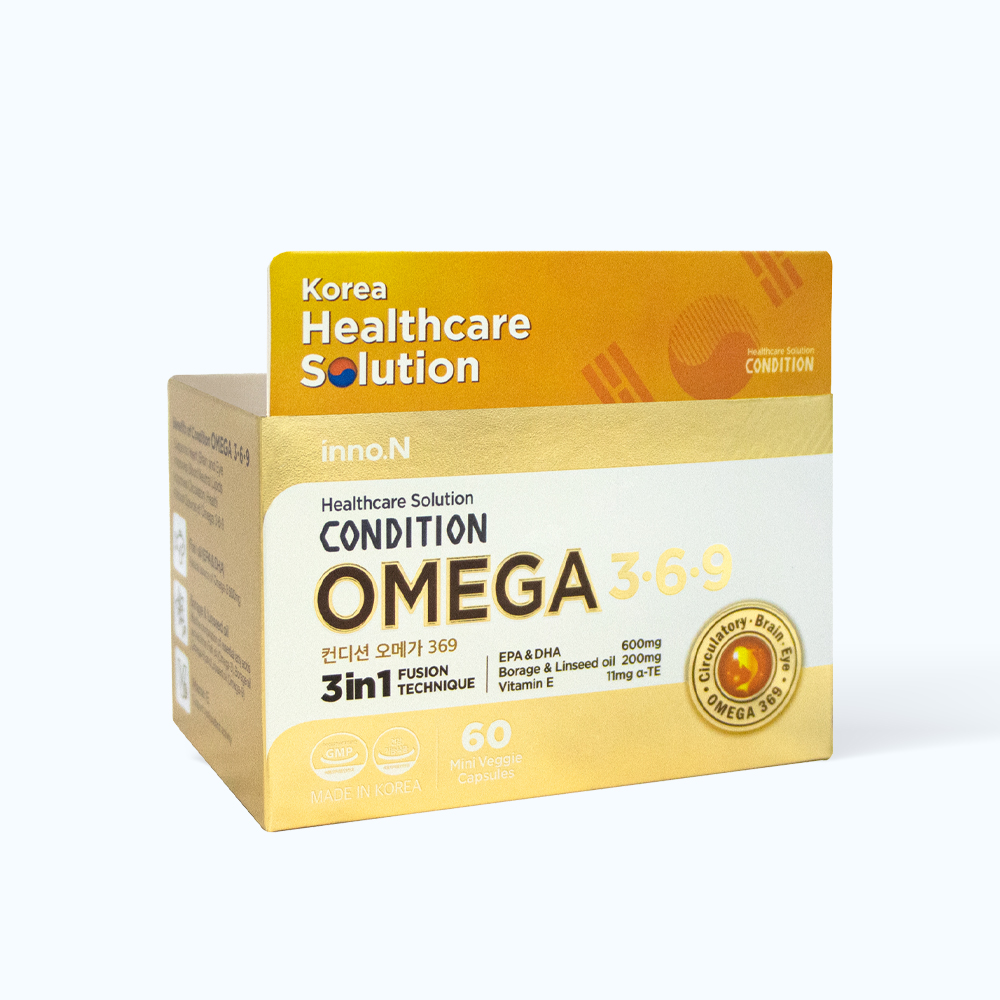 Bổ sung Omega 3 INNO.N Condition Omega 369 (6 vỉ x 10 viên)