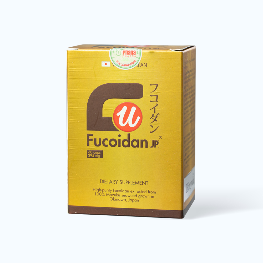 Viên uống Fucoidan JP hỗ trợ tăng cường đề kháng cơ thể (Hộp 60 viên)