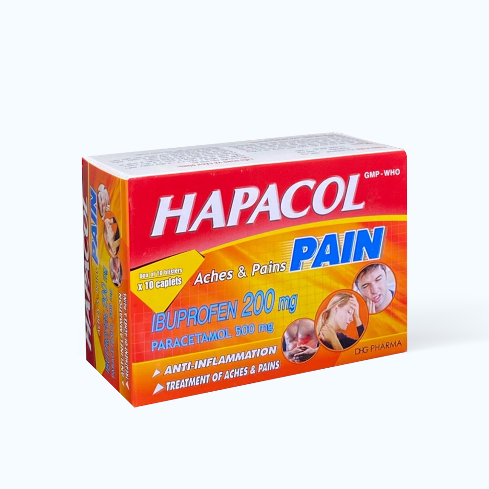 Hapacol Pain 500mg (Hộp 10 vỉ x 10 viên)