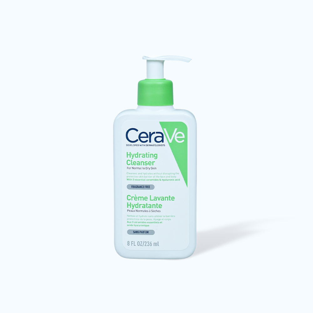 Sữa rửa mặt CERAVE Hydrating Cleanser giúp làm sạch da, dành cho da ...