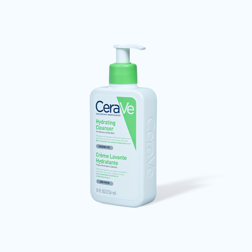 Sữa rửa mặt CERAVE Hydrating Cleanser giúp làm sạch da, dành cho da ...